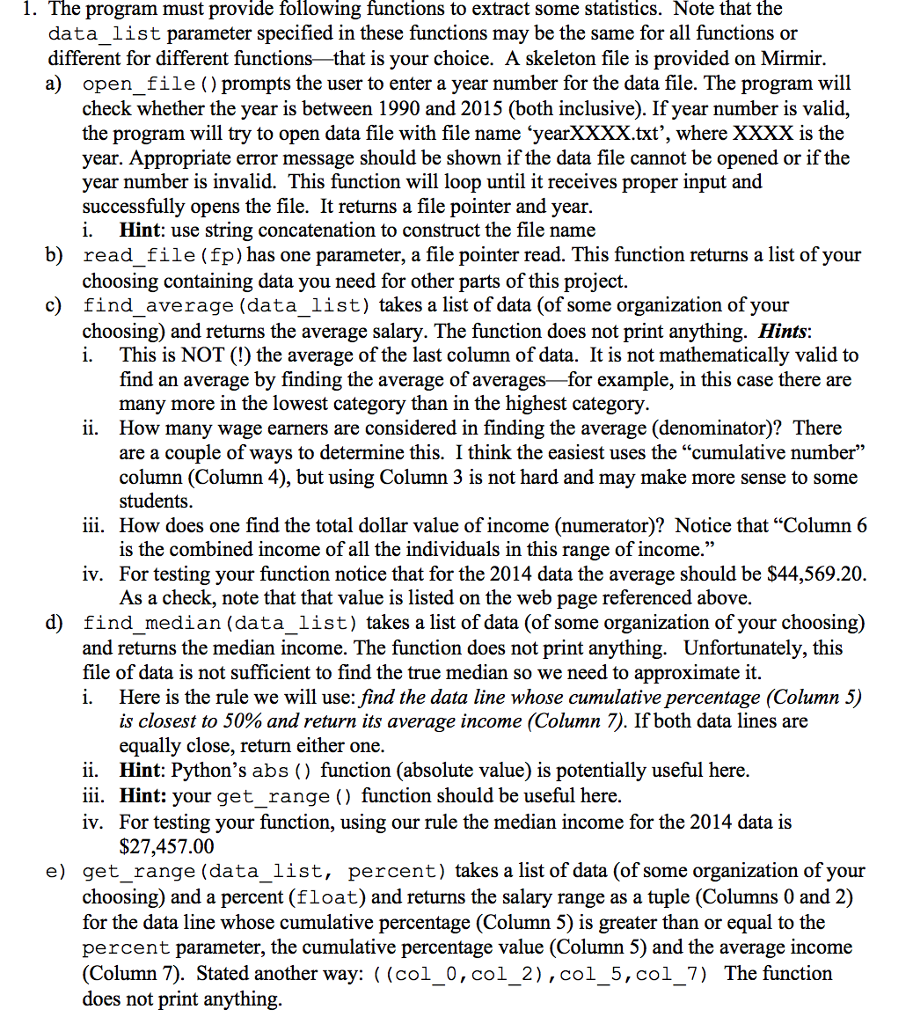 Solved In this project, you will process AWI data. Example | Chegg.com