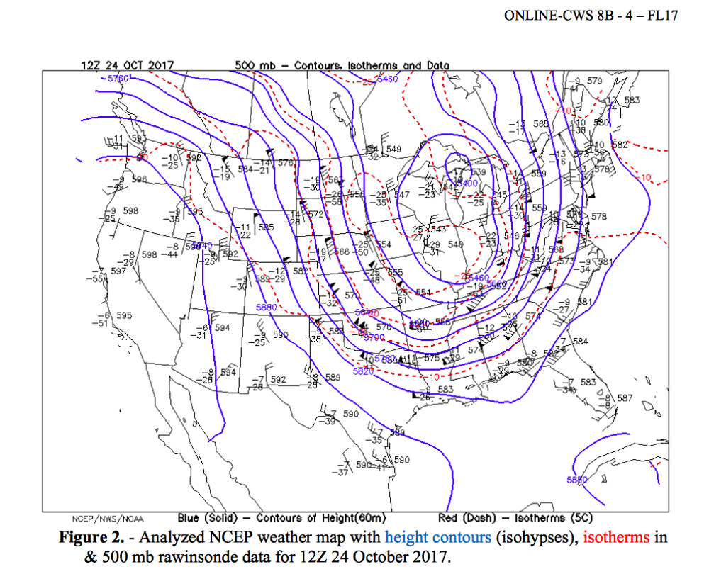 Solved 5. On the 500-mb map, the plotted report for Great | Chegg.com