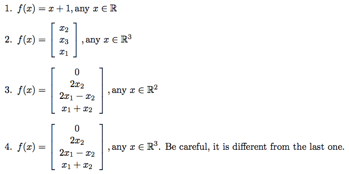 Solved Check the following functions are linear or not. When | Chegg.com