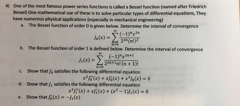Solved One of the most famous power series functions is | Chegg.com