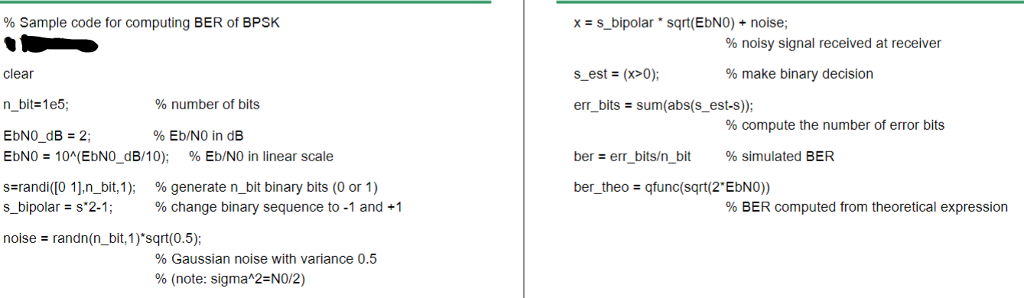 Solved Using Matlab Simulate The Ber Performance For Qpsk 