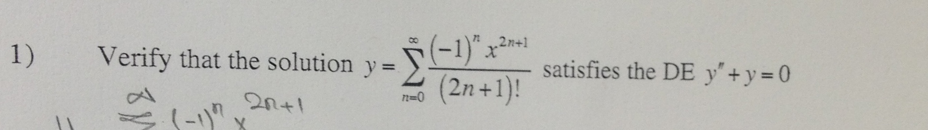 Solved verify the solution: Verify that the solution | Chegg.com