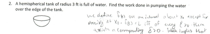 Solved Calculus 2. A hemispherical tank of radius 3 ft is | Chegg.com
