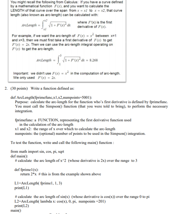 Solved You might recall the following from Calculus: If you | Chegg.com