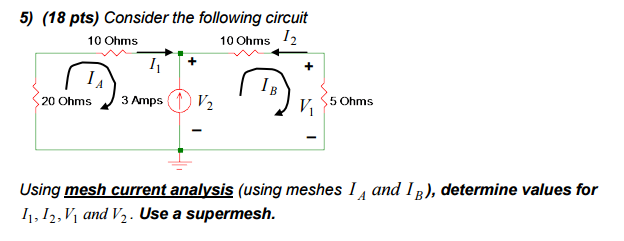 Solved Consider the following circuit Using mesh current | Chegg.com