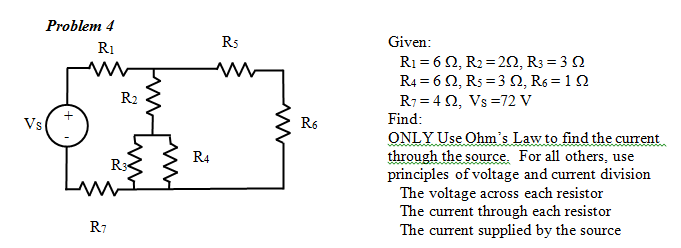 Solved Note: Do not use Node or Mesh analysis. Solve the | Chegg.com