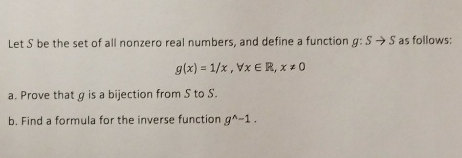 Solved Let S be the set of all nonzero real numbers, and | Chegg.com