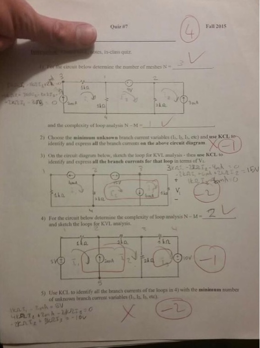 Solved For the circuit below determine the number of meshes | Chegg.com