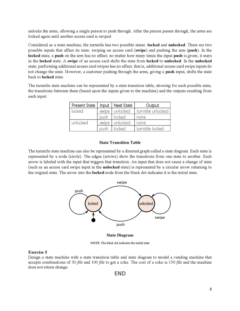 Solved STATE MACHINES AND SEQUENTIAL LOGIC The outputs of a | Chegg.com