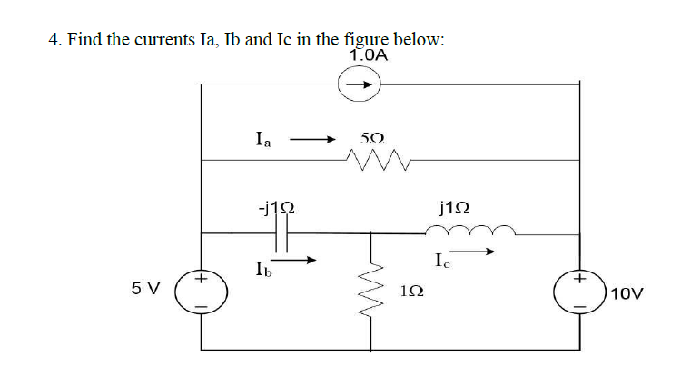 Solved Find the currents la. Ib and Ic in the figure below: | Chegg.com