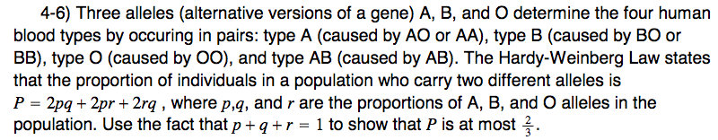 Solved Three alleles (alternative versions of a gene) A, B, | Chegg.com