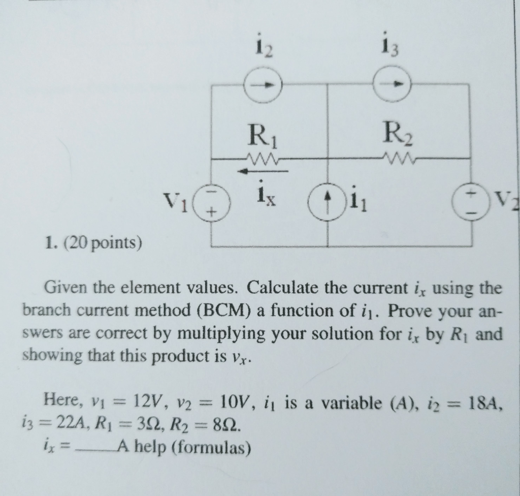 Solved 12 1 20 Points Given The Element Values Calculate