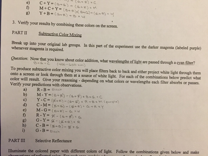 Solved For part I and part II, I did the work already but I | Chegg.com