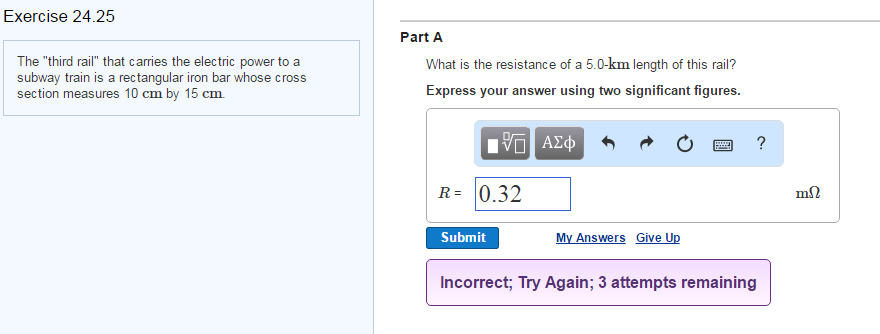 Solved The "third rail" that carries the electric power to a | Chegg.com