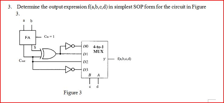 Given the decoder circuit in Figure 1. Determine the | Chegg.com