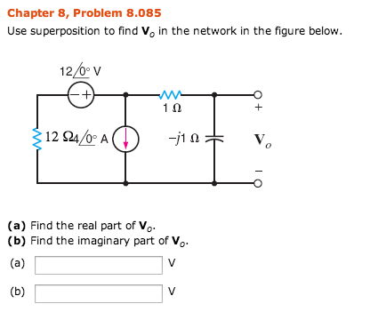 Solved Use superposition to find V0 in the network in the | Chegg.com