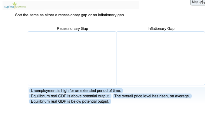 Solved Map deb pling Sort the items as either a recessionary | Chegg.com Solved Map deb pling Sort the items as either a recessionary | Chegg.com