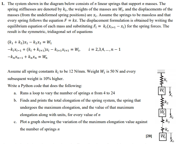1. The system shown in the diagram below consists of | Chegg.com
