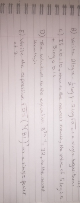 Solved Write 2logx - 1/2 logy - 2log squareroot of 2 as a | Chegg.com