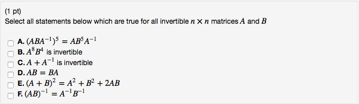 Solved Select all statements below which are true for all | Chegg.com