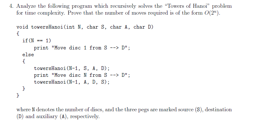 Solved Analyze the following program which recursively | Chegg.com