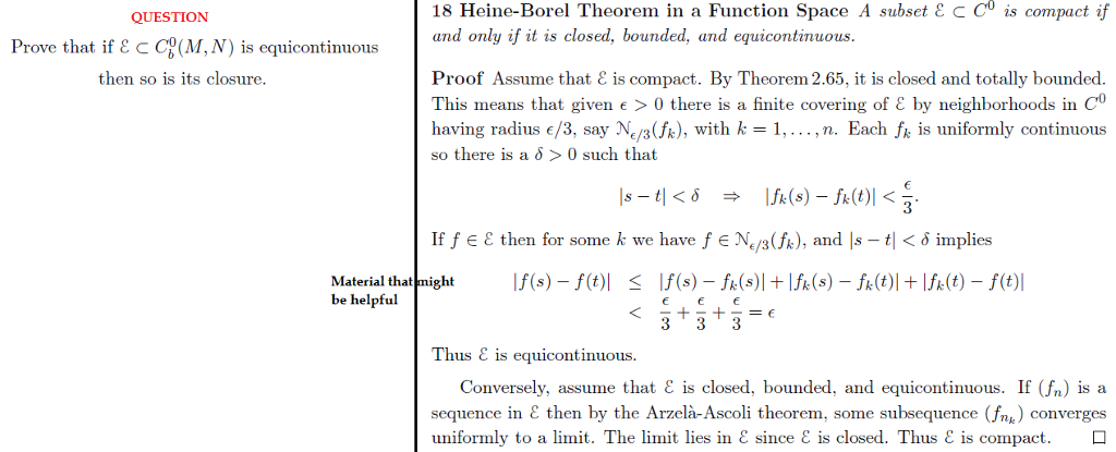 Solved Prove that if epsilon subset C_b^0 (M, N) is | Chegg.com