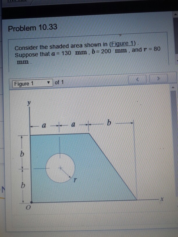 Solved Problem 10.33 Consider the shaded area shown in | Chegg.com Solved Problem 10.33 Consider the shaded area shown in | Chegg.com