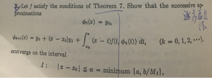 Let f satisfy conditions of. show that the successive | Chegg.com
