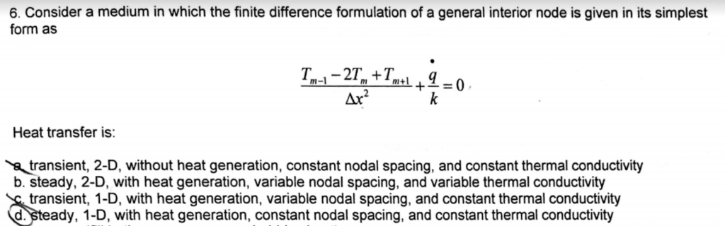 Solved 6. Consider a medium in which the finite difference | Chegg.com