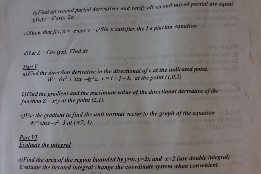 Solved Find the direction derivative in the directional of v | Chegg.com