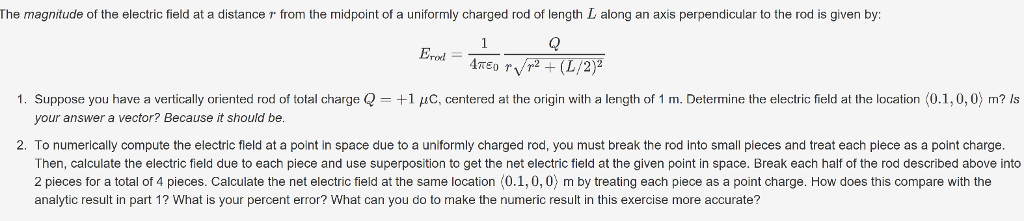 Solved The magnitude of the electric field at a distance r | Chegg.com