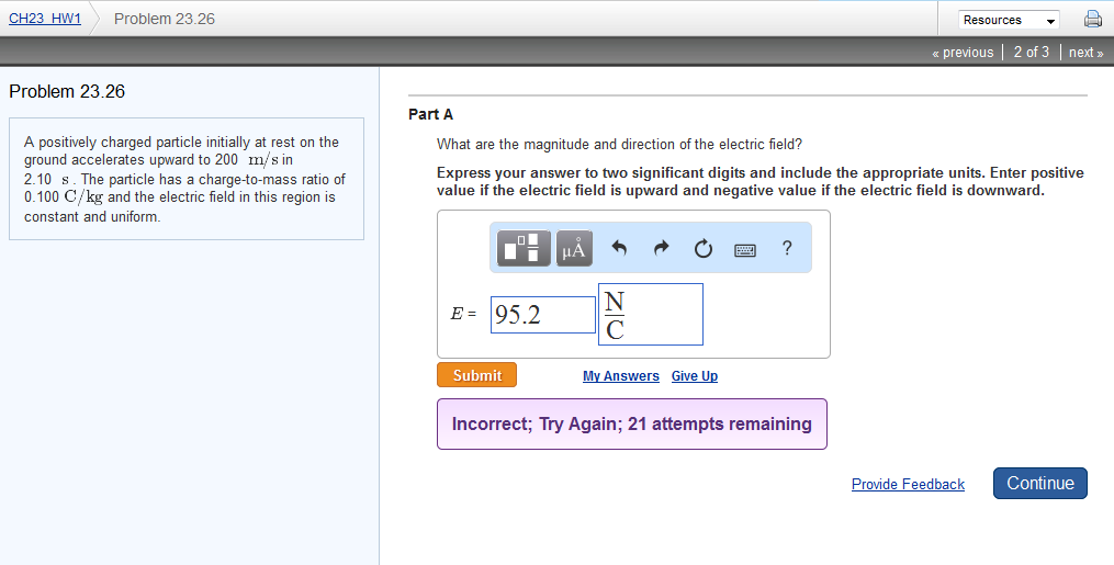 Solved A positively charged particle initially at rest on | Chegg.com