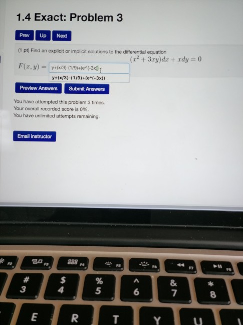 Solved Find an explicit or implicit solutions to the | Chegg.com
