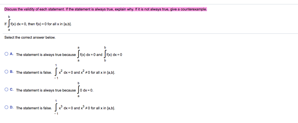 Solved Discuss the validity of each statement. If the | Chegg.com