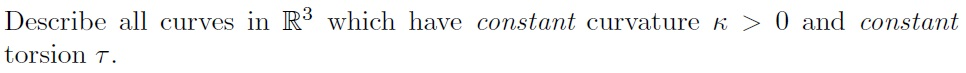 Solved Describe all curves in R3 which have constant | Chegg.com