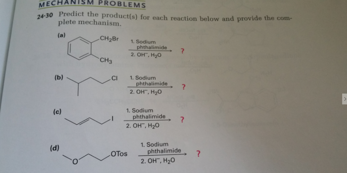 Solved Predict the product(s) for each reaction below and | Chegg.com