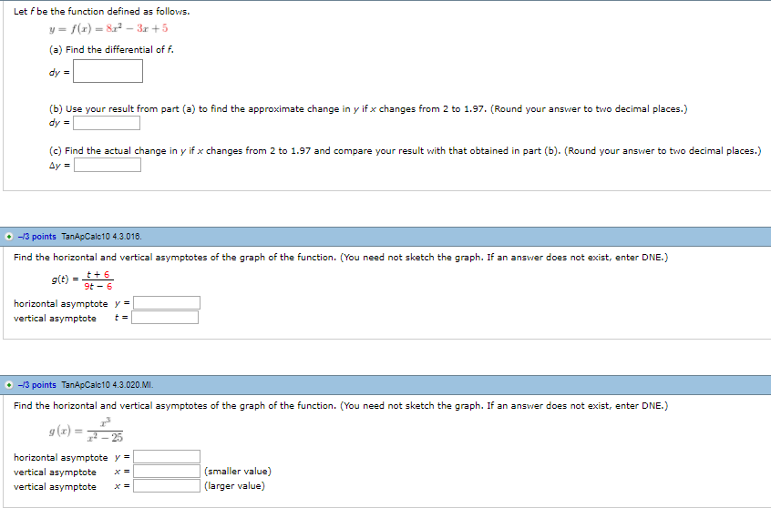 Solved Let fbe the function defined as follows (a) Find the | Chegg.com