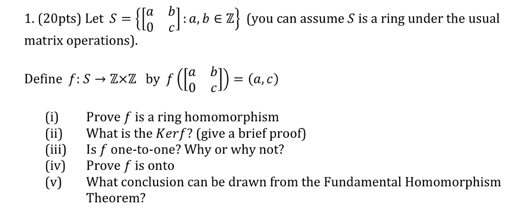 Abstract Algebra Proofs