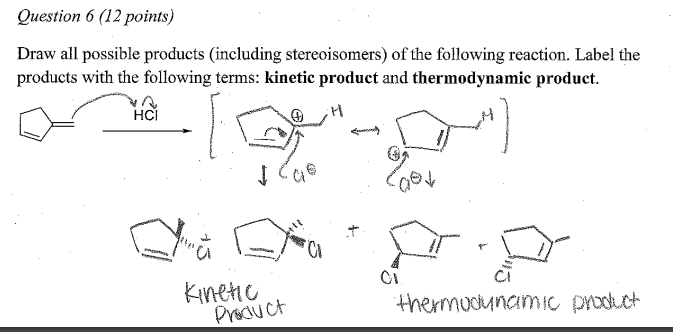 Solved Draw all possible products (including stereoisomers | Chegg.com