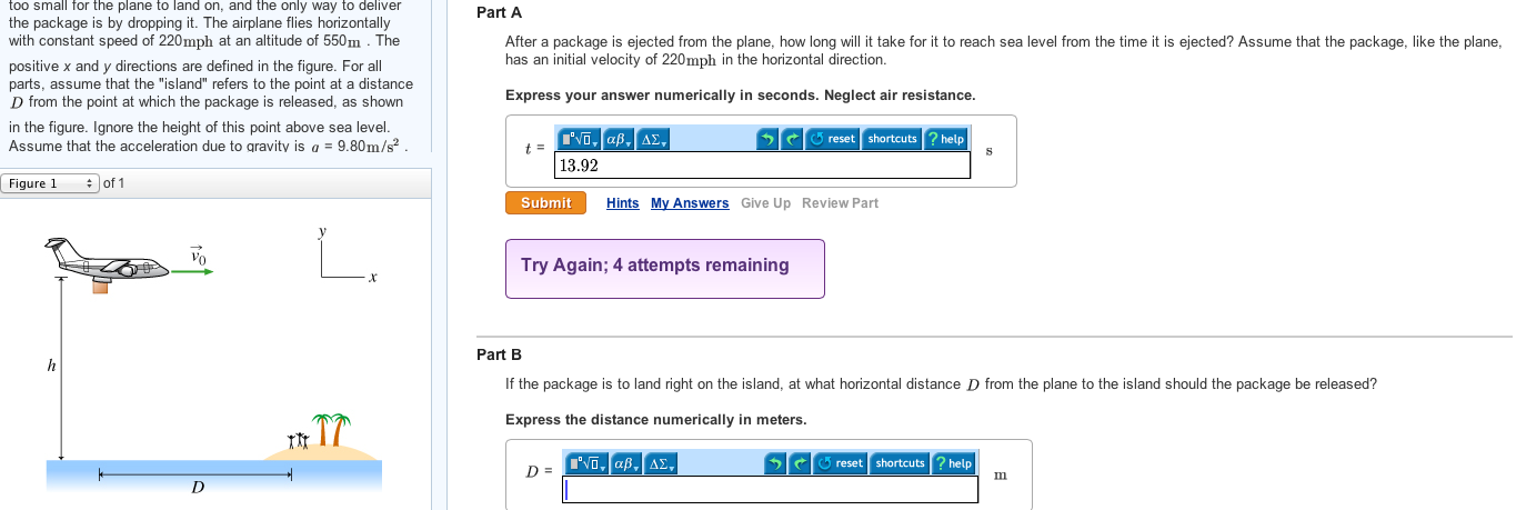 Solved too small for the plane to land on, and the only way | Chegg.com