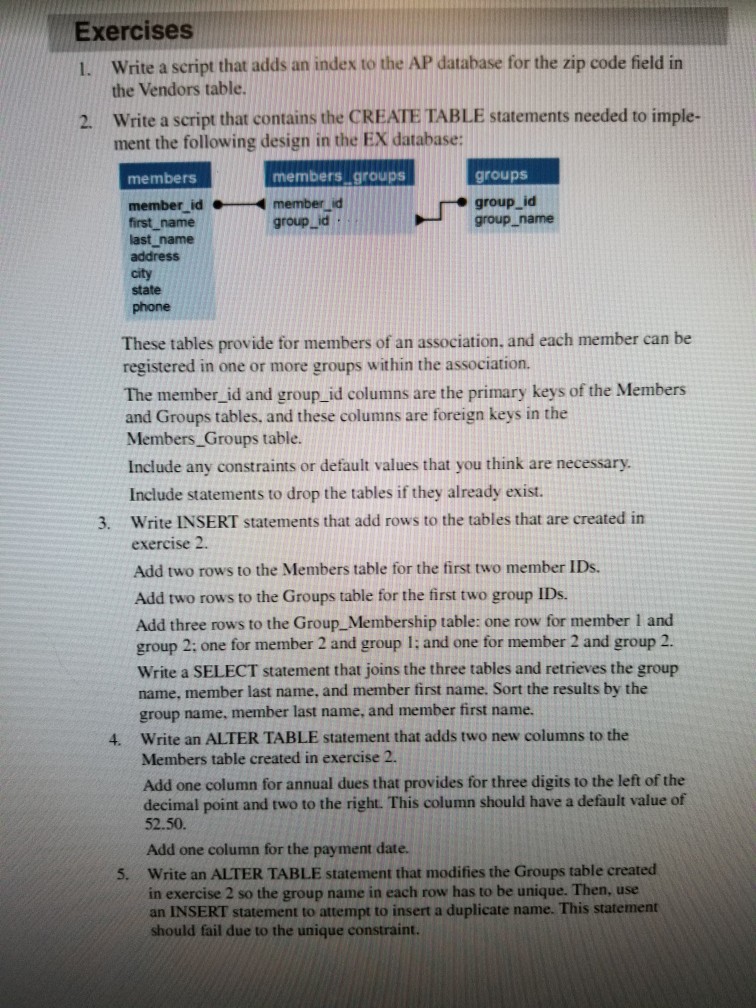 Solved Exercises 1 Write A Script That Adds An Index To The 3776