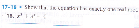 Solved Show that the equation has exactly one real root. x3 | Chegg.com