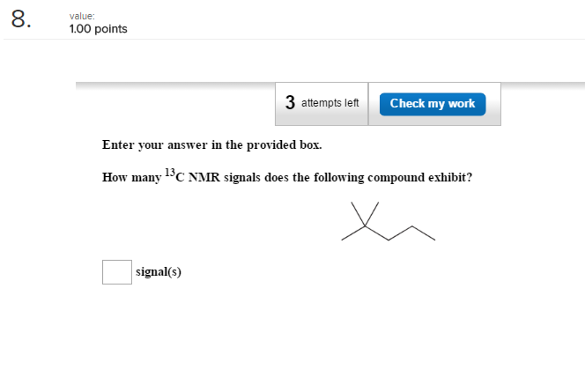 Solved Enter your answer in the provided box. How many^13 C | Chegg.com