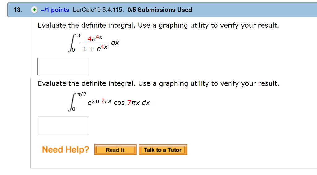 Solved Evaluate the definite integral. Use a graphing | Chegg.com