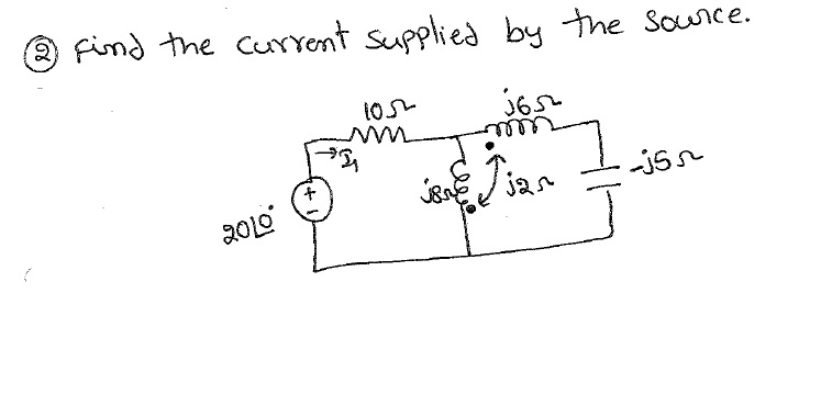 Solved find the current supplied by the source. | Chegg.com