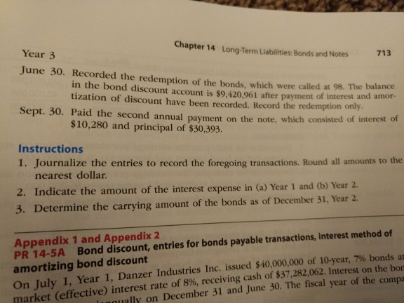 Solved Chapter 14 Long Term Liabilities: Bonds and Notes 713 | Chegg.com