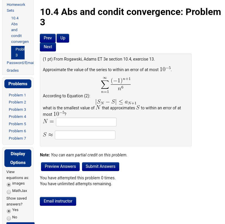 Solved Approximate The Value Of The Series To Within An