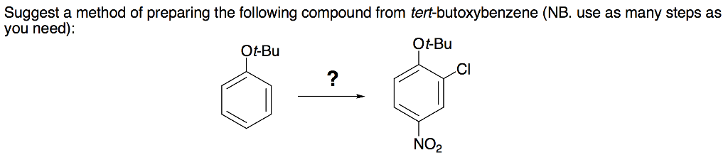 Solved Suggest a method of preparing the following compound | Chegg.com
