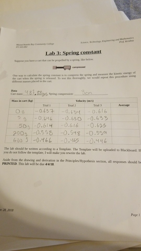 Assignments-PY103 Sec.08 Lab 3 - Template.pdf | Chegg.com