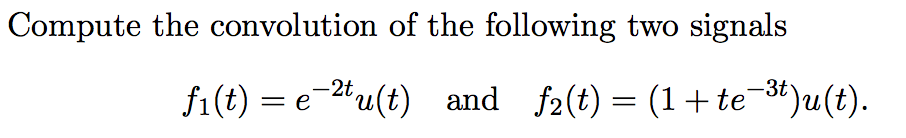 Solved Compute the convolution of the following two | Chegg.com